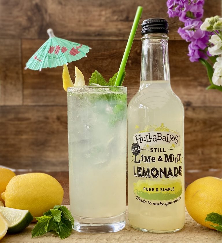 Lime & Mint Thyme Mocktail - Hullabaloos Drinks